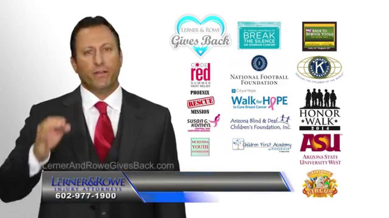 Attorney Kevin Rowe Shares Why Lerner and Rowe Gives Back - YouTube