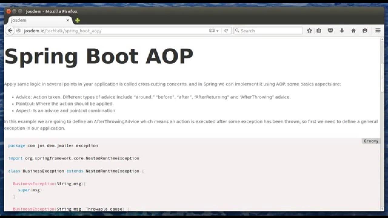 Spring Boot AOP - YouTube