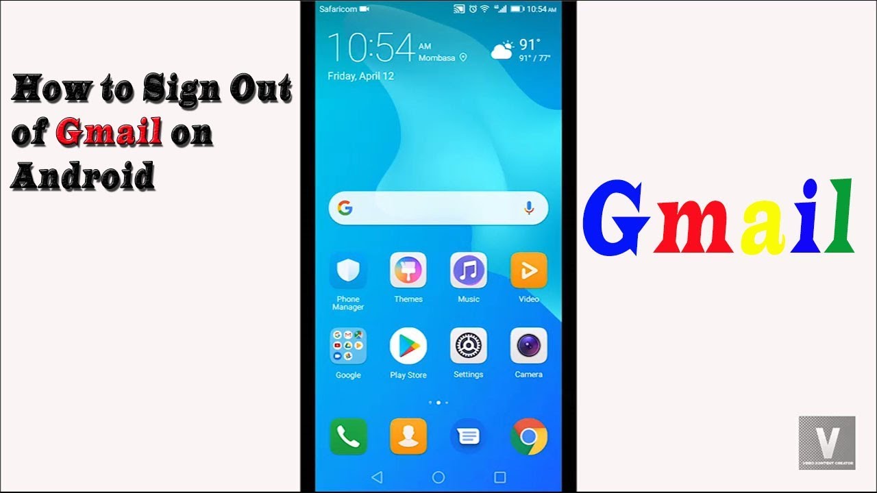How to sign out of gmail on android - YouTube