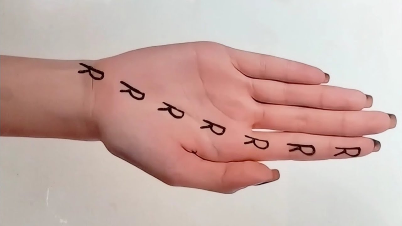 R Beautiful Alphabet Mehndi Design For Hands Easy Simple MehndiDesign ...