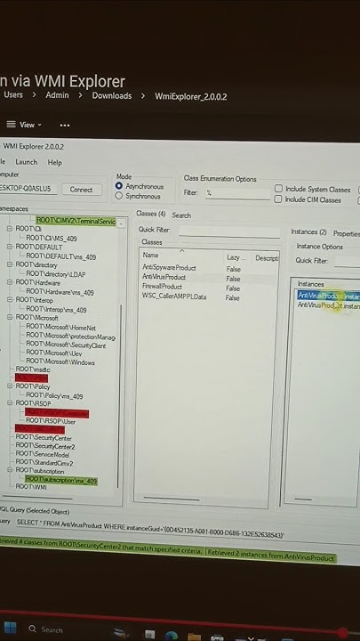 Query and display Windows information via WMI Explorer - YouTube