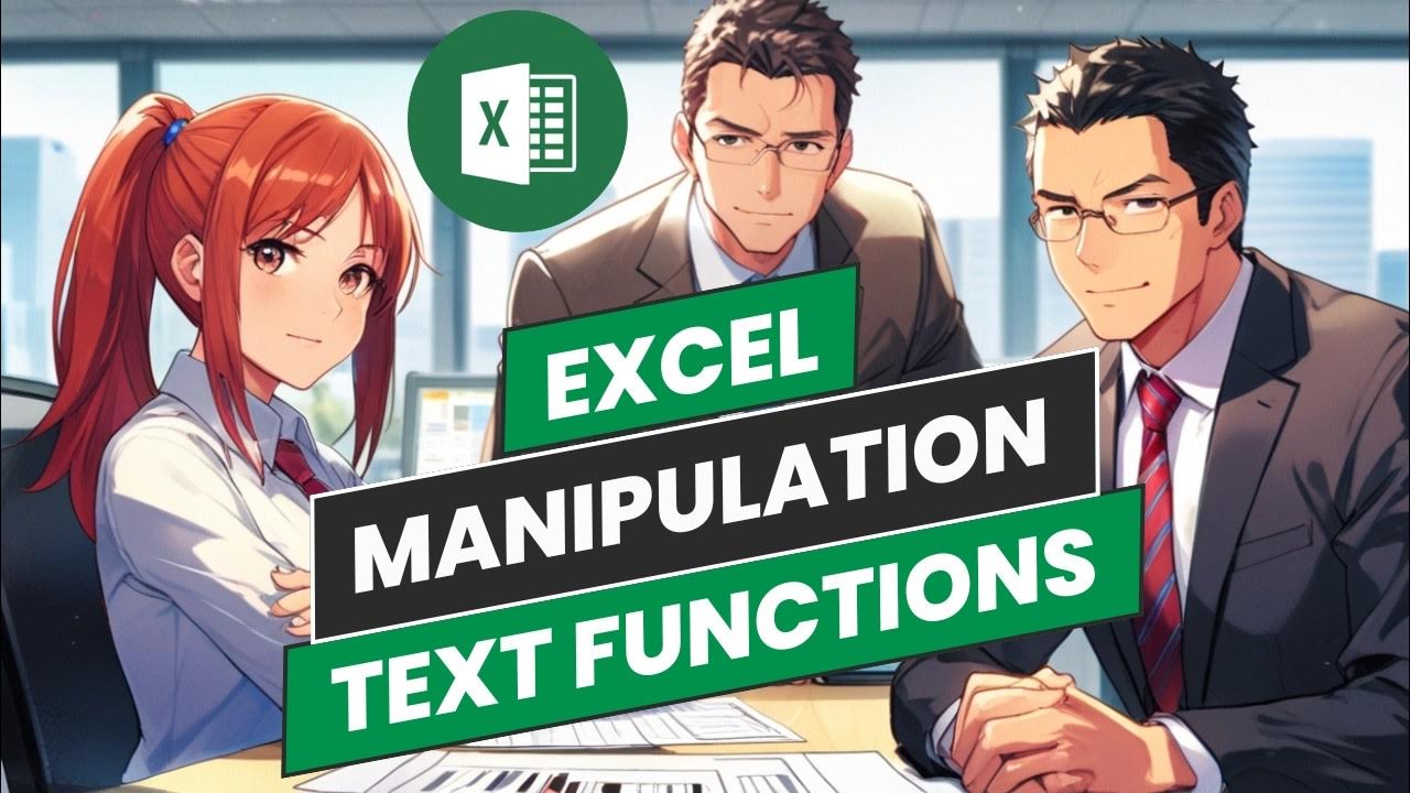 TRIM, CLEAN, LEN, REPT, and Case - Text Manipulation Functions: Excel Basics Tutorial - YouTube