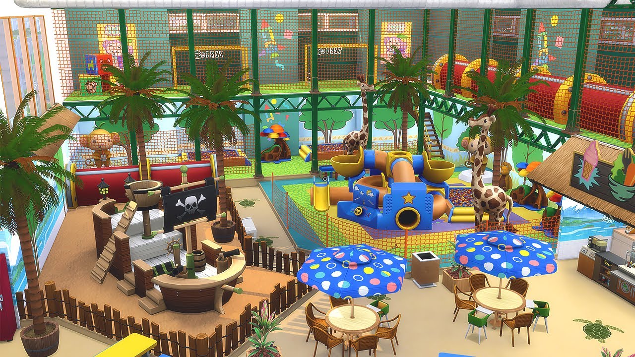 ADVENTURE PARK 🐳 Play Centre || The Sims 4: Stop Motion (No CC) - YouTube
