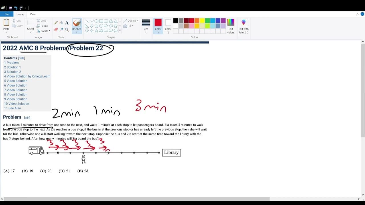 2022 AMC 8 Problem 22 - YouTube