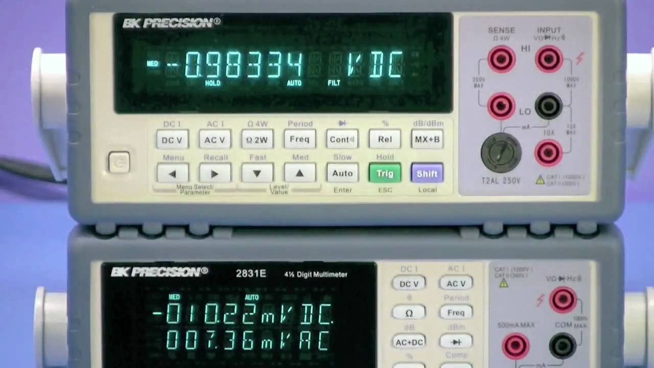Model 2831E - 4 1/2 Digit True RMS Bench Digital Multimeter - YouTube
