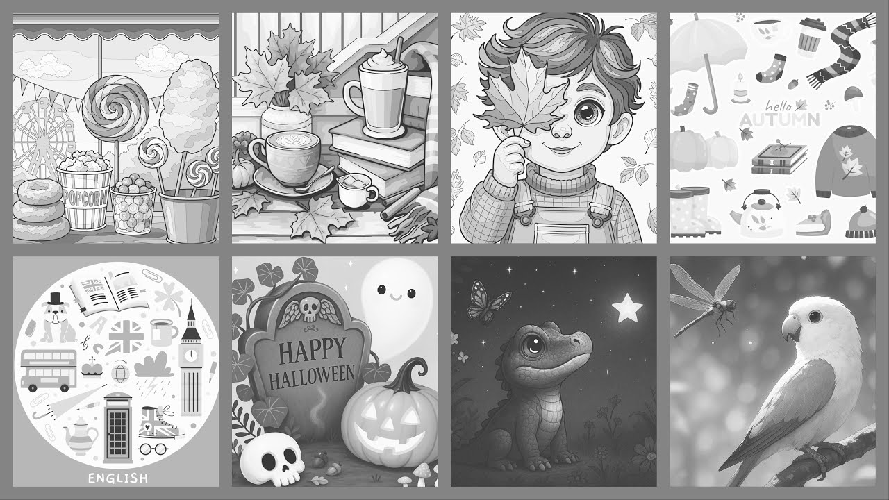 Color By Number Game Candy Shop Autumn Halloween Fall Scenes Hey Color ...