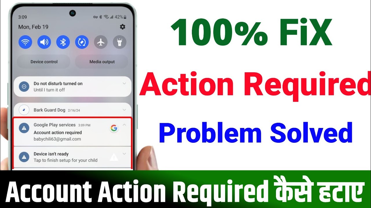 How To Remove Account action required | Google Play services Account ...