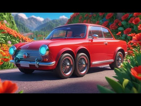 Zoom Zoom Goes the Red Car | Vehicle Song for Kids | Nursery Rhymes and ...