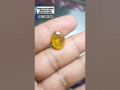 Yellow Sapphire Pukhraj Price #yellowsapphire #pukhraj #gems #astro #jyotishupay #short #viral # ...