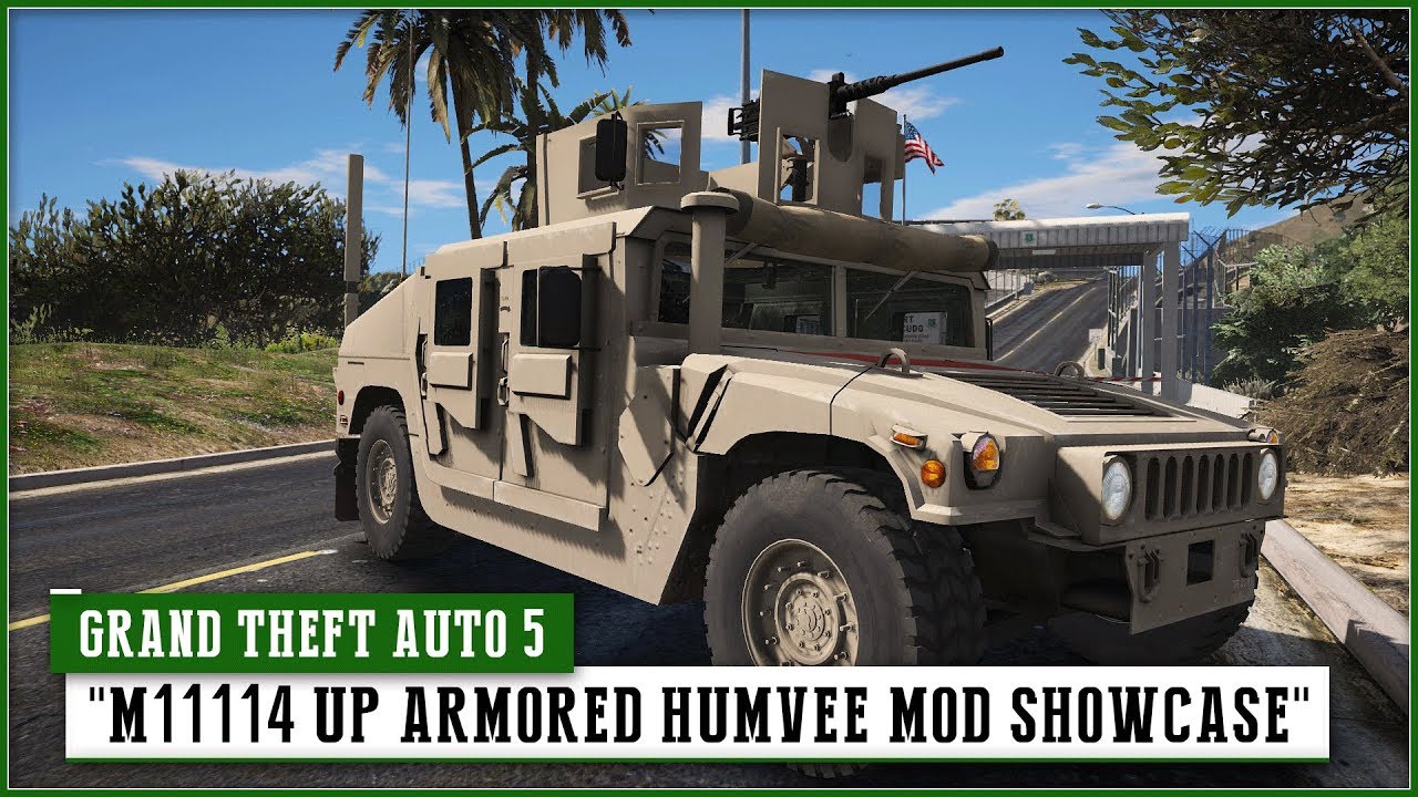M1114 Up Armored Humvee | GTA 5 PC Mod Showcase. - YouTube