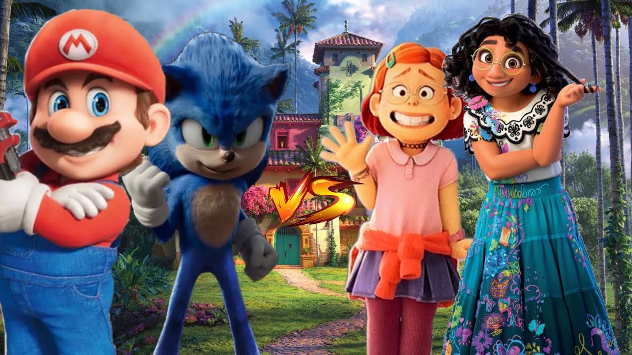 Mario and Sonic vs Mei Lee and Mirabel - YouTube