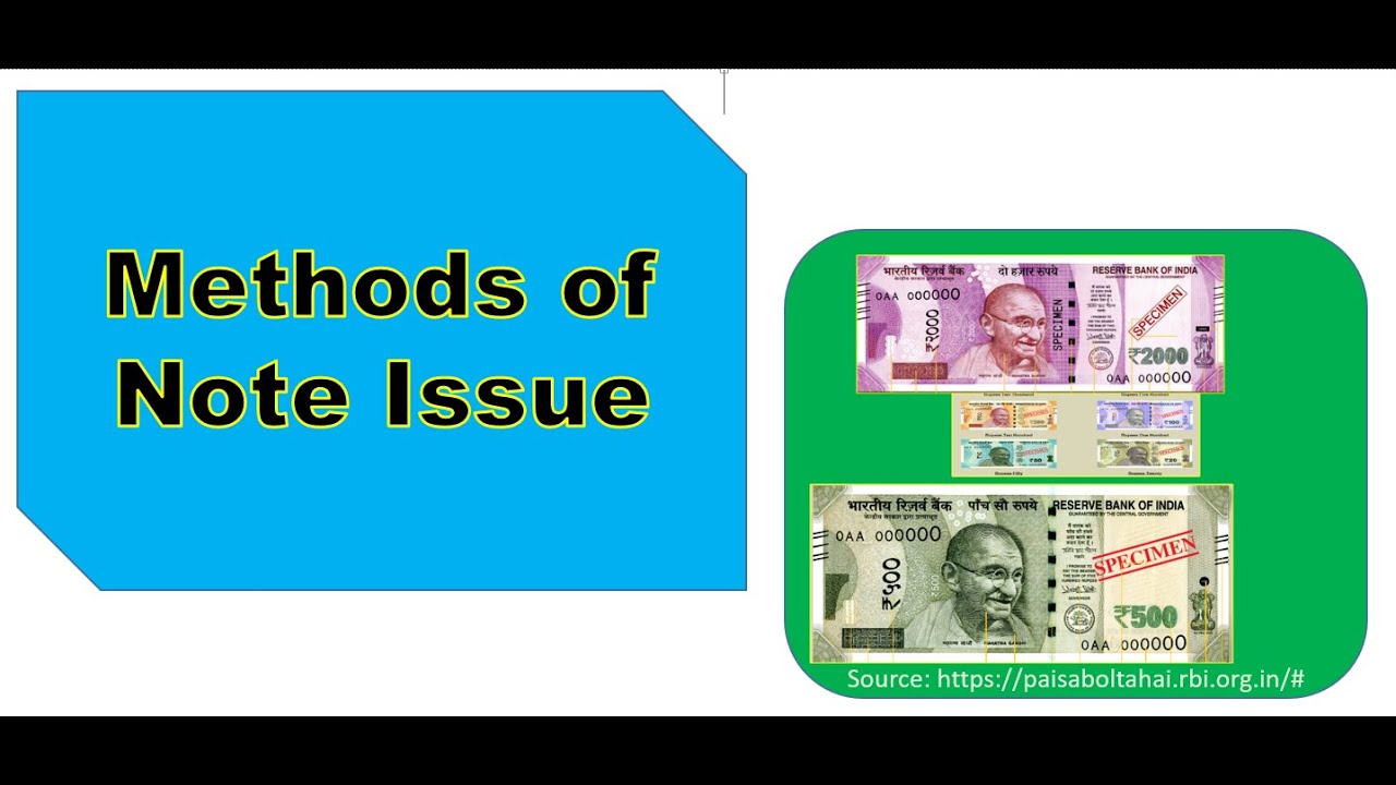method of note issue new - YouTube