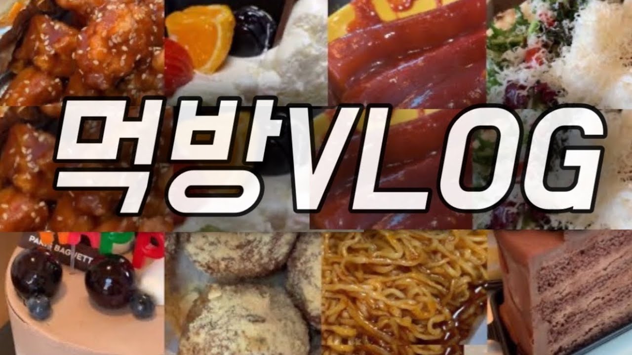 먹방 브이로그 다이어트 일상 디저트 먹방 케이크 먹방 과자 빵 떡볶이 먹방 야구장 먹방 치즈볼 치킨 아이스크림 떡 라면 피자 튀김 잡채등 Youtube