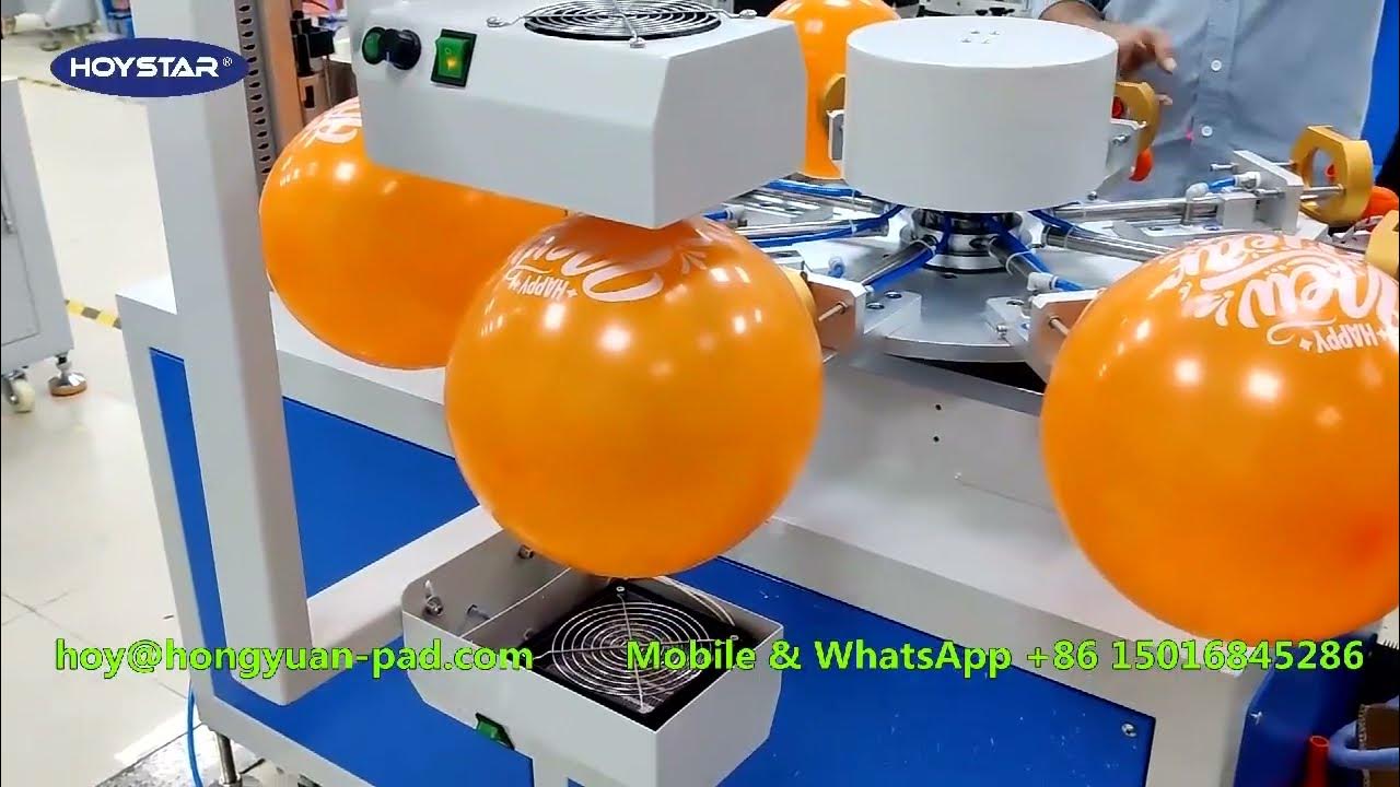 Automatic Balloon Screen Printing Machine Globos Impreso Maquina Latex Balloon Printer - YouTube
