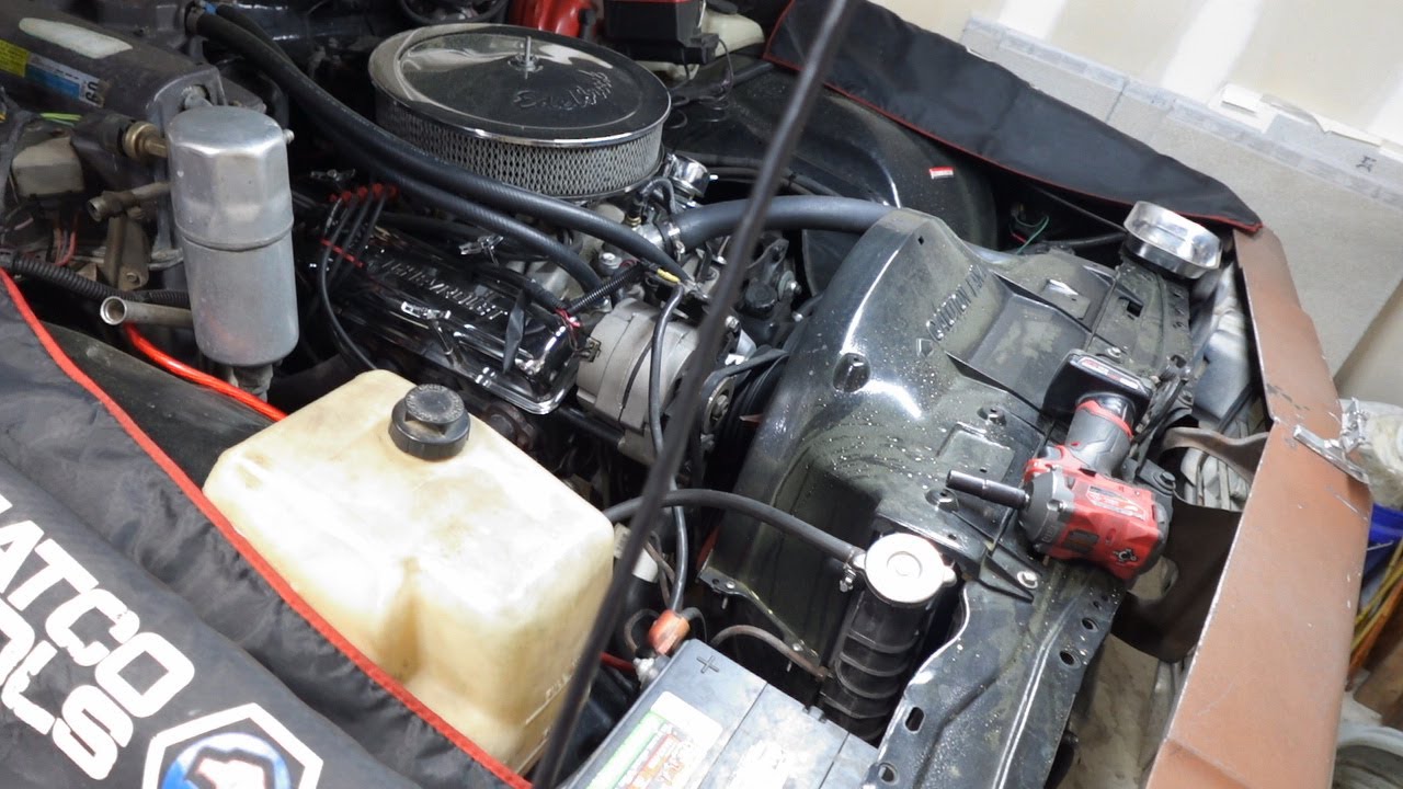 1980 caprice classic, Box Chevy repair Part 1. Disassembly of old belts ...