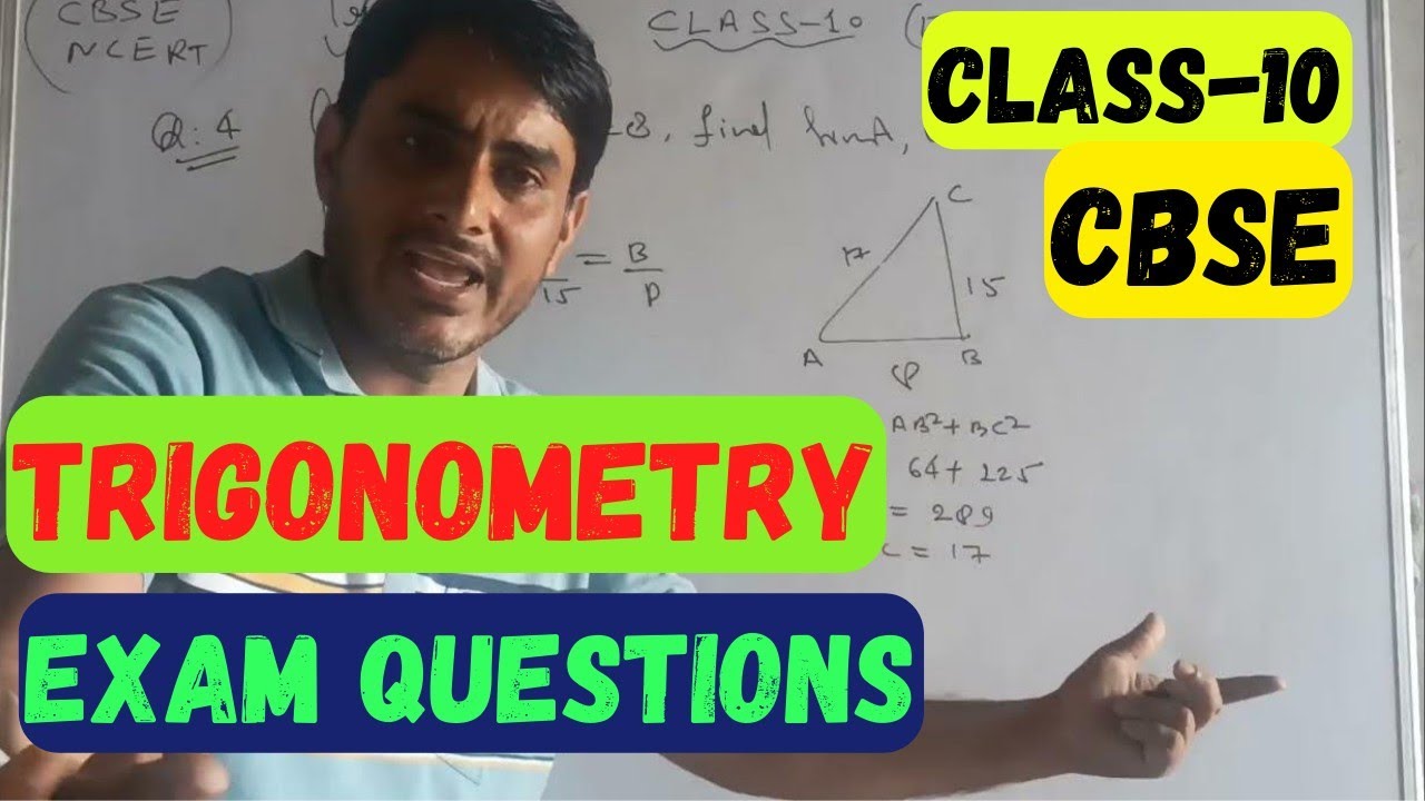 Trigonometry Class 10 Maths | NCERT Chapter 8 | CBSE Class 10 ...