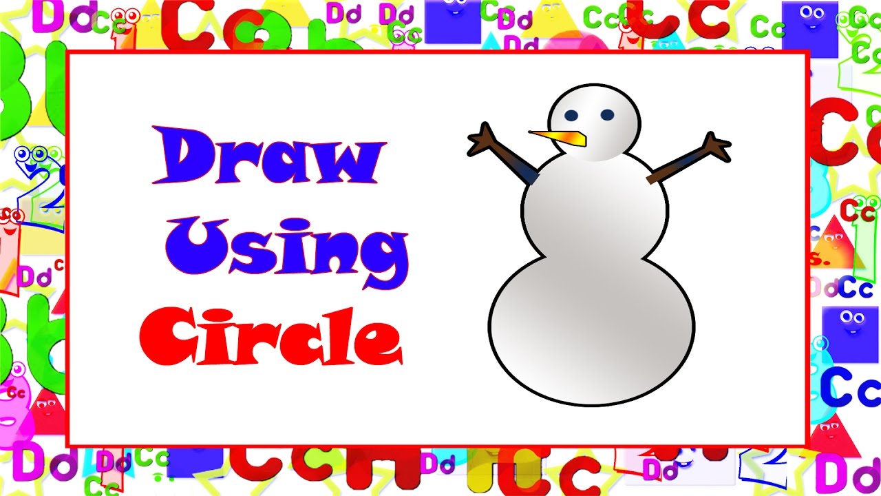Learning Shape Art_Draw Using ''Circle'' - YouTube