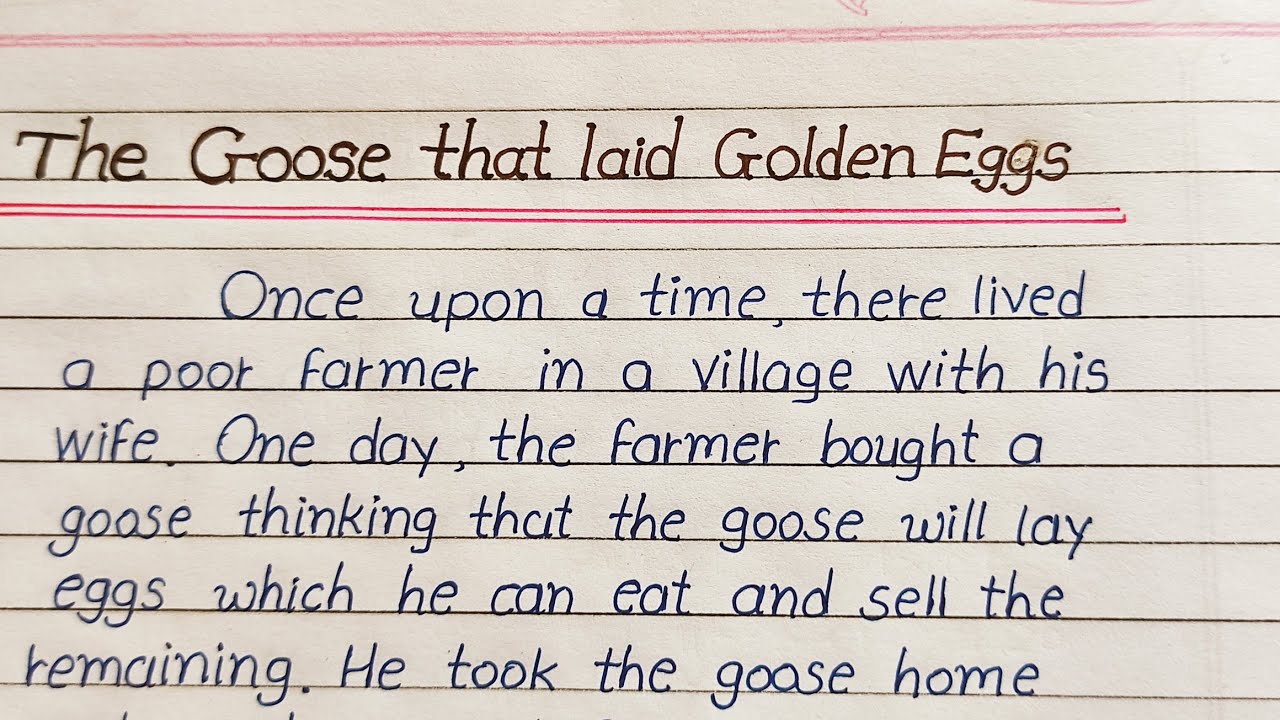 The Goose That Laid Golden Eggs Story Writing English Story The the-goose-that-laid-golden-eggs-story-writing-english-story-the