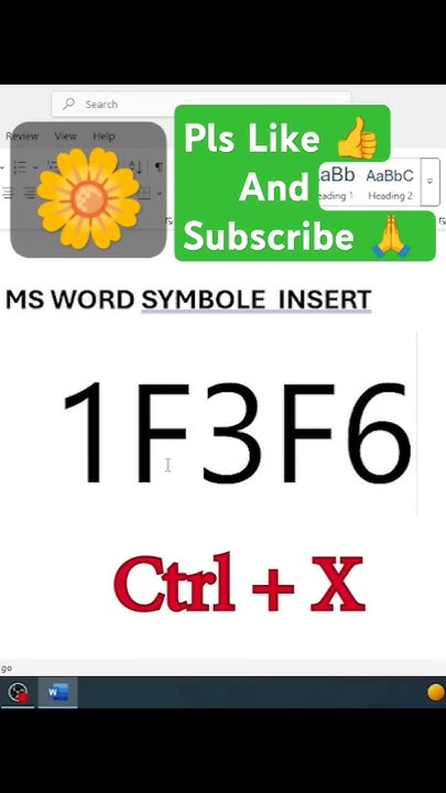 Ms Word Symbol Shortcut Key 🌼🌼 #shortcutkeys #msword - YouTube