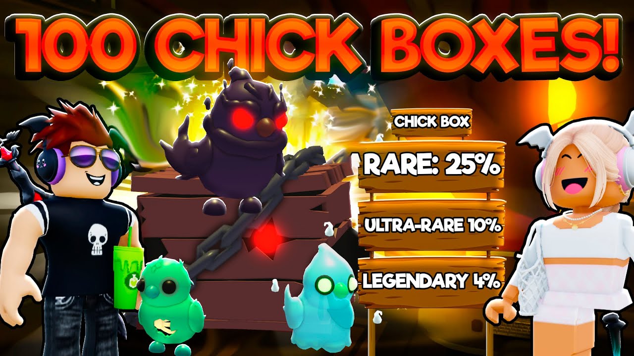 Opening 100 CHICK BOXES in Adopt Me's Week 3 Halloween Update!! LIVE ...