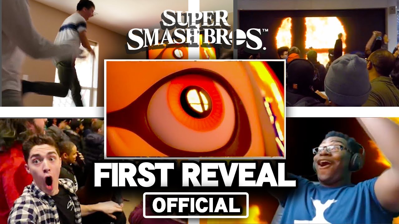 All Reactions to Super Smash Bros. Ultimate Reveal Trailer - YouTube