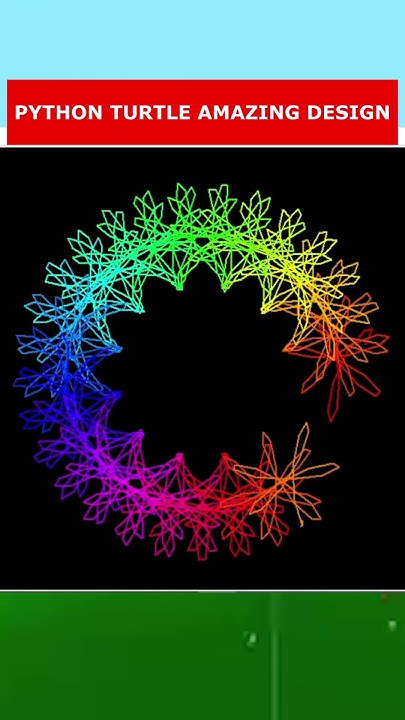 Python Turtle Graphics Code Math And Colorsys Design Youtube