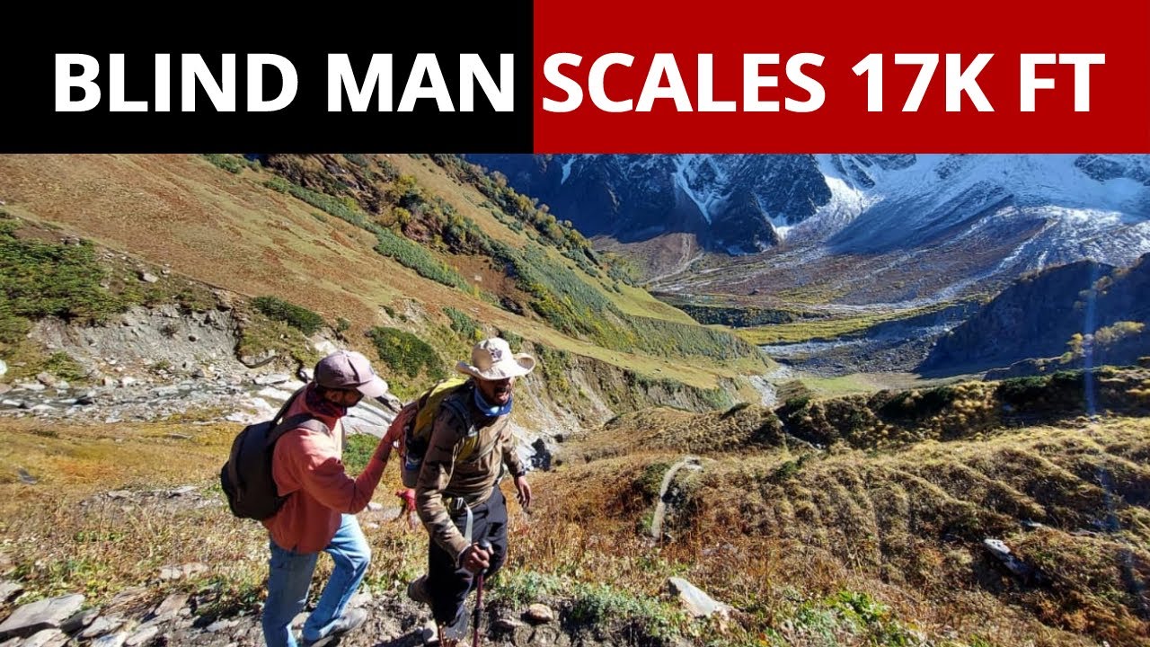 Gujarat: Visually Impaired Man Scales 17K Feet Himalayan Mountain Peak ...