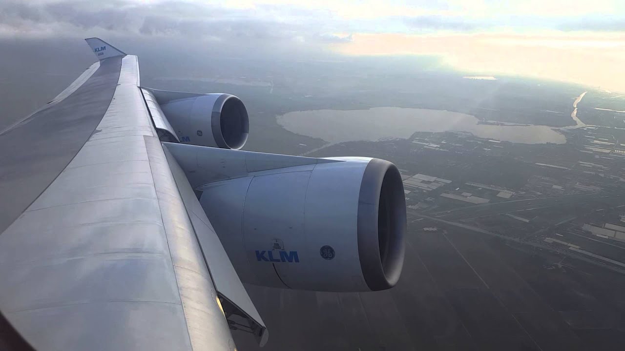 KLM 747-400 take off Amsterdam Schiphol - YouTube