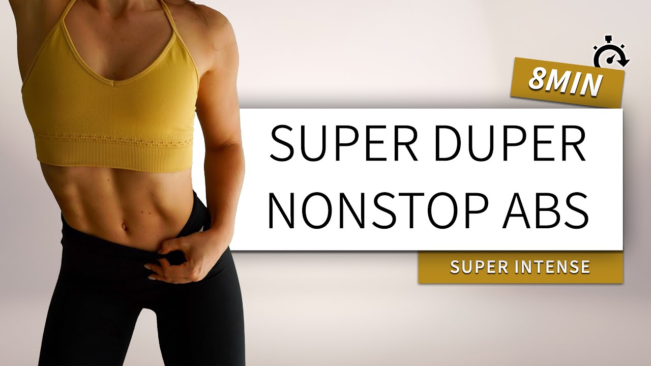 SUPER DUPER NONSTOP ABS WORKOUT - super intense - without breaks ...