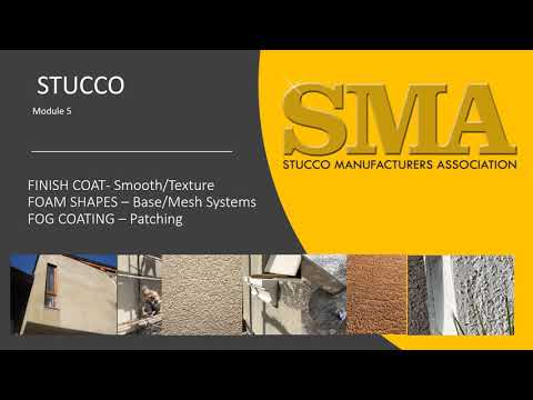 MODULE 5 - Stucco Training (Finish Coat, Foam Shapes, Fog Coating ...