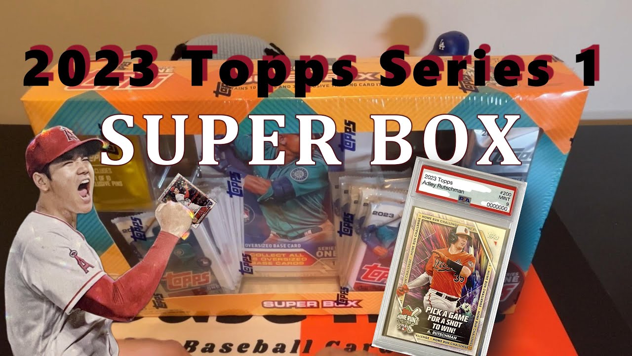 2023 Topps Series 1 Super Box With Super Clean Silver Foils Parallels ...