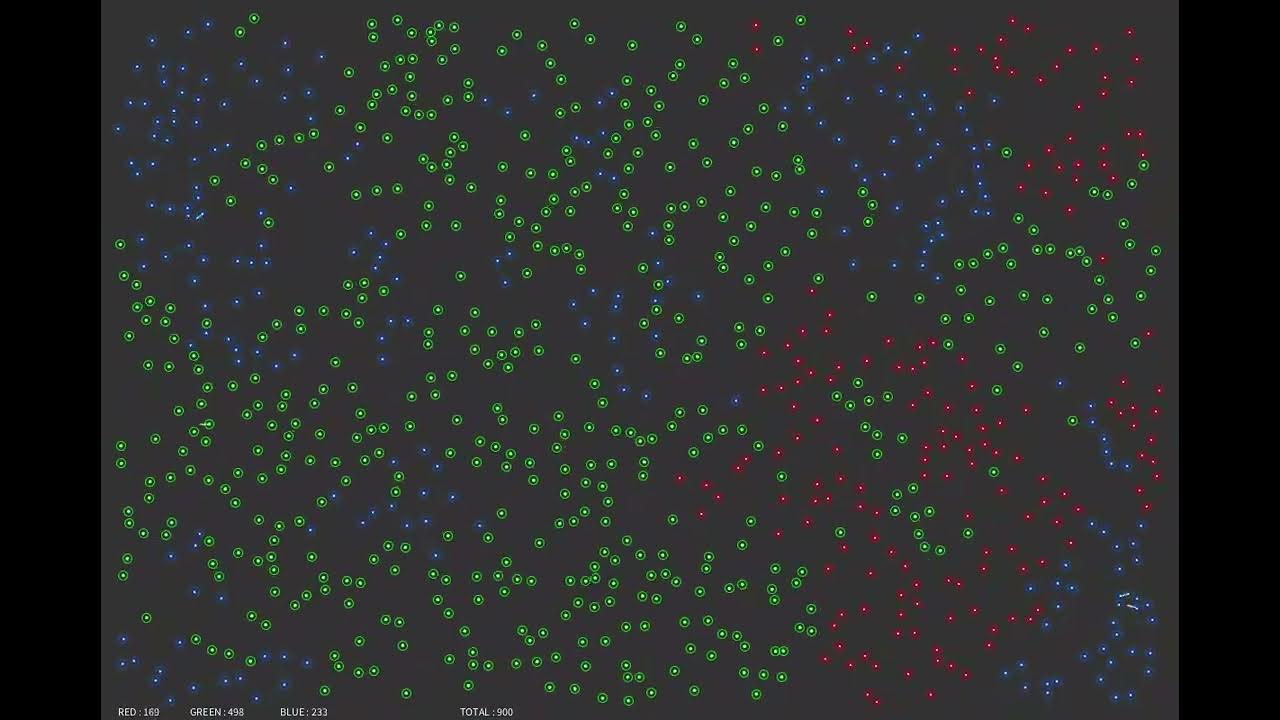 Game of life simulation in Processing - YouTube