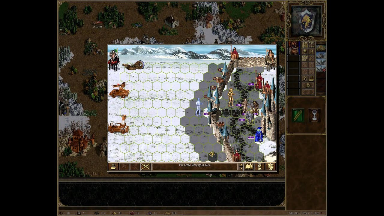 HOMM III HD Mod Linux Test 6 - YouTube