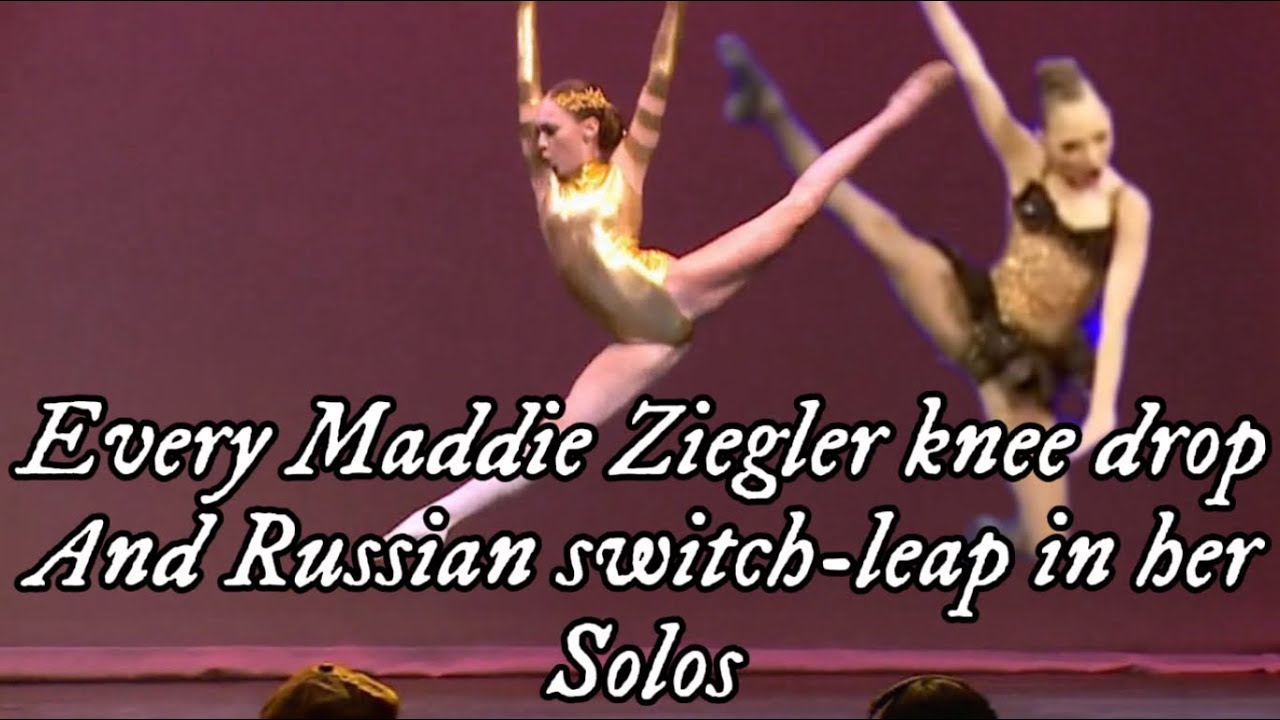 Every Maddie Ziegler knee drop and Russian switch leap in her solos! - YouTube