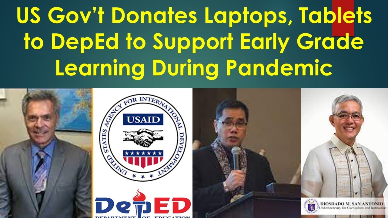 US Gov't Donates Laptops Tablets to DepEd to Support Early Grade ...