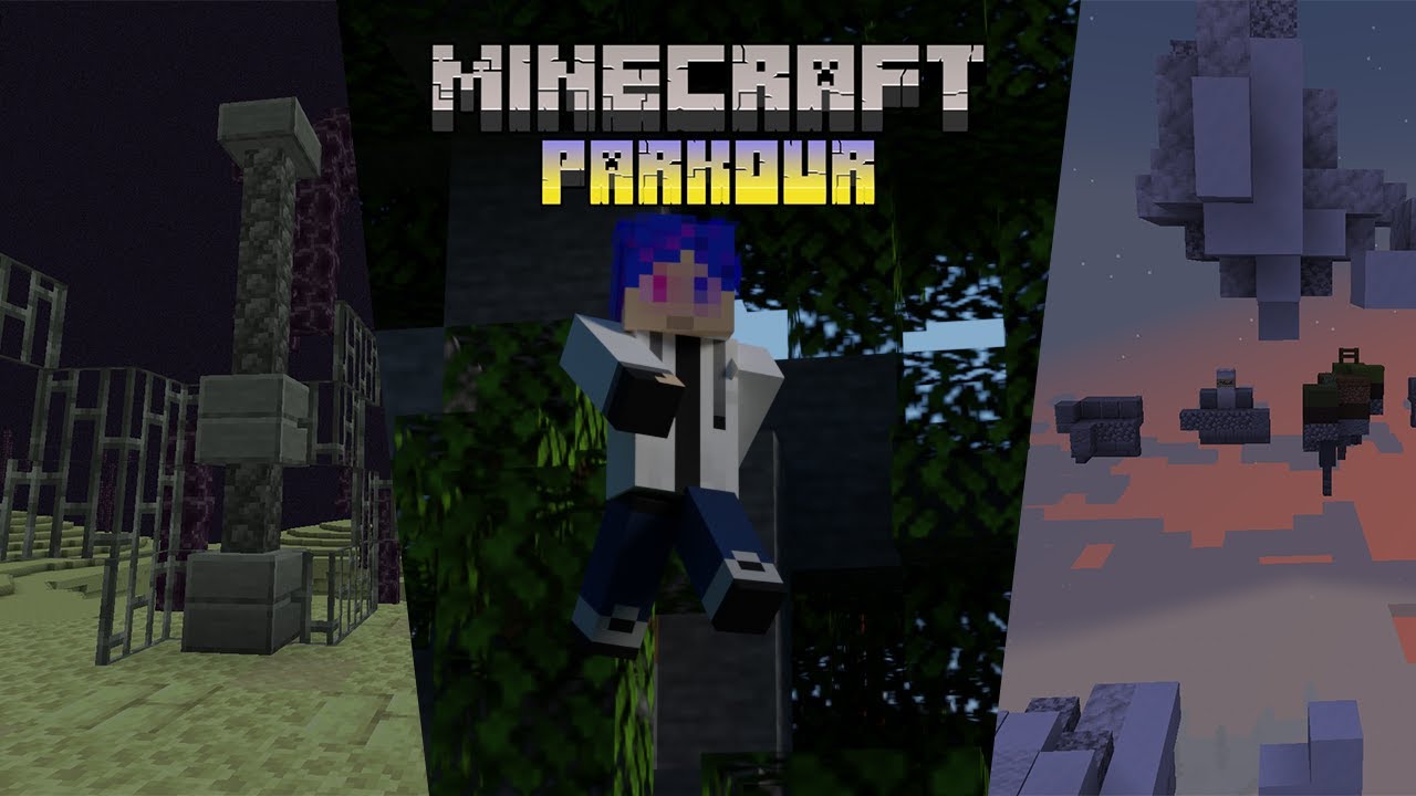 Jumping through space #minecraft - YouTube