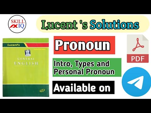 Pronoun, Intro.Types and PP|Part 1|Lucent English Grammar Book|@skilliqeducation @rajbirsingh20 ...