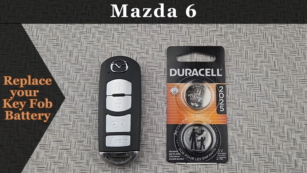 How to DIY Replace or Change a 2014-2018 Mazda 6 Key Fob Remote Battery ...