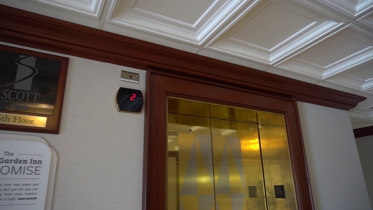 OTIS series 5 hydraulic elevator @ Hilton Garden Inn, Erie, Pennsylvania - YouTube
