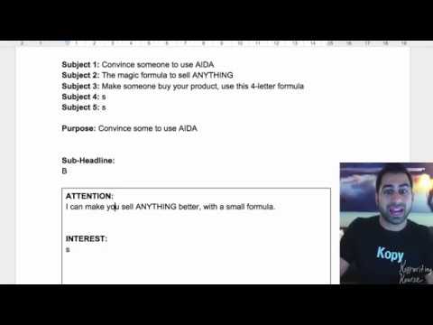 The AIDA Formula For Easy Writing (Demo) - YouTube