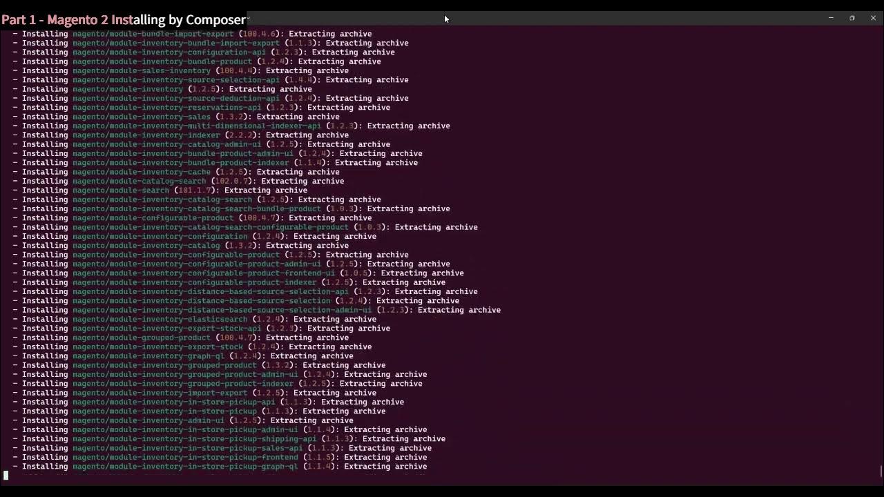 Part 1 - Magento 2 Installing by Composer - YouTube