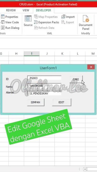 Edit/Update Data dengan VBA Excel - YouTube
