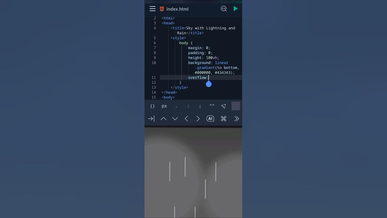 Sky With Lighting And Rain Coding Besiccoding Coding Python Javascript Java Htmlcoding