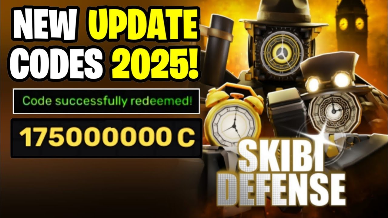 *NEW* ALL WORKING CODES FOR SKIBI DEFENSE IN 2025! SKIBI DEFENSE CODES ...