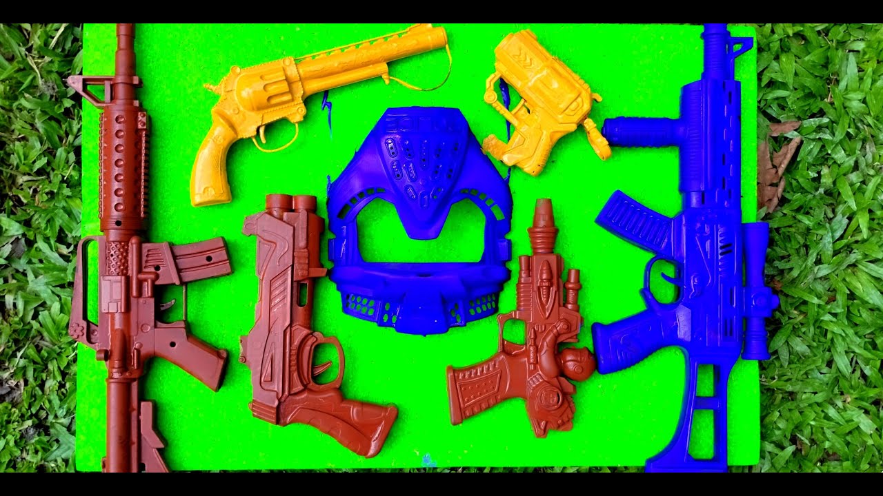 Cleaning Muddy Shotgun Toys AK47,M16,Coboy Pistol,Machine Gun,Ninja ...