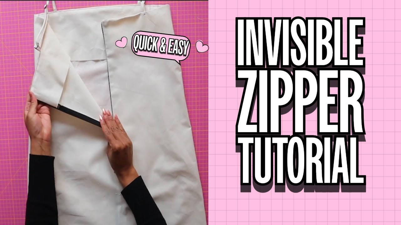 How to Sew an Invisible Zipper | Easy Step-by-Step Sewing Tutorial for ...