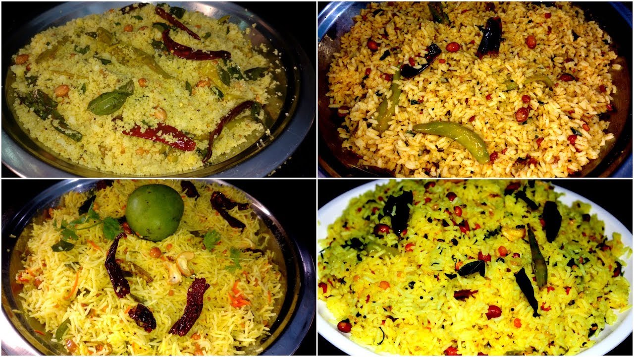 Pulihora Varieties in Telugu - Lemon Rice, Pulusu Pindi, Tamarind Rice ...