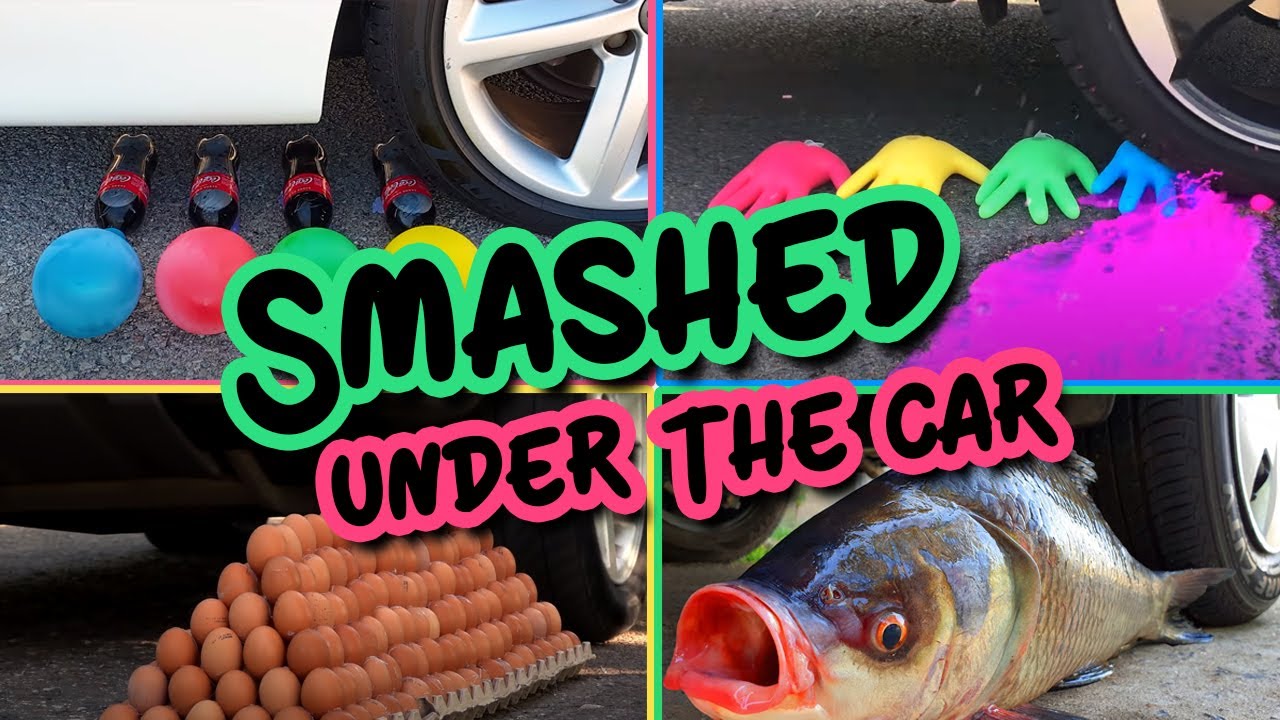 What happened after smashed??😲😯 - Smashed under the car vs things - YouTube