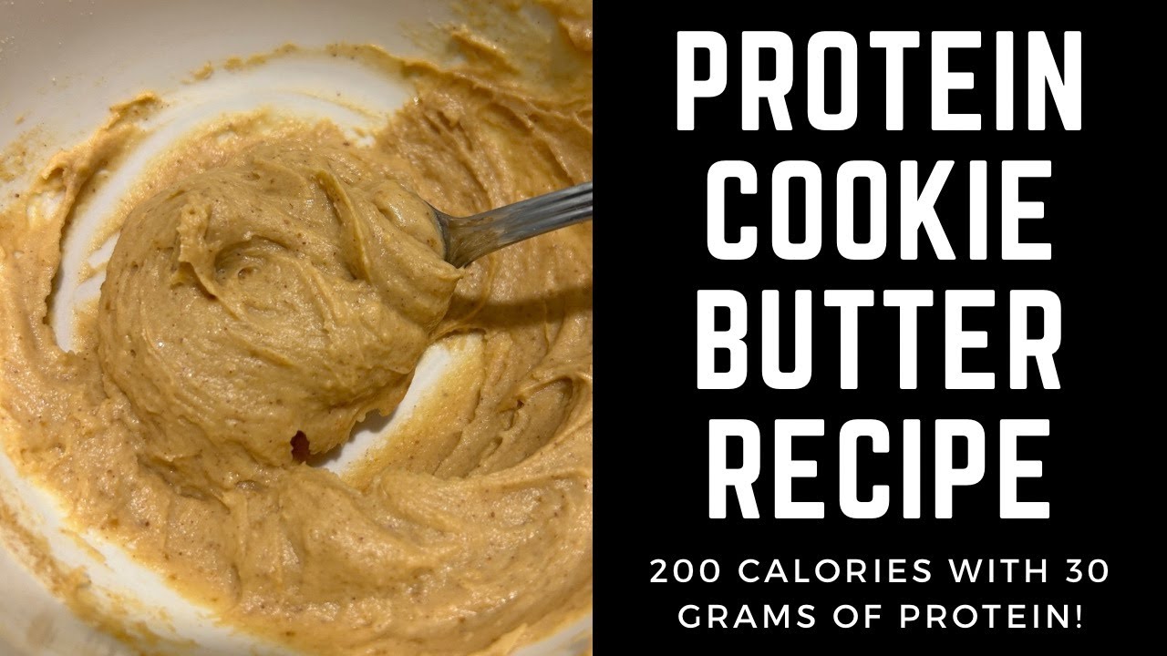 Protein Cookie Butter Recipe | 30g Protein & Only 4 Ingredients! - YouTube