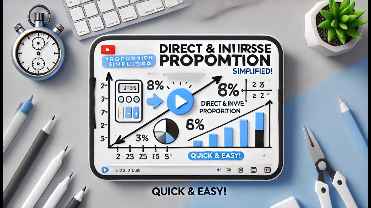 Direct and Inverse Proportion MADE EASY! | Introduction | Shortcut ...
